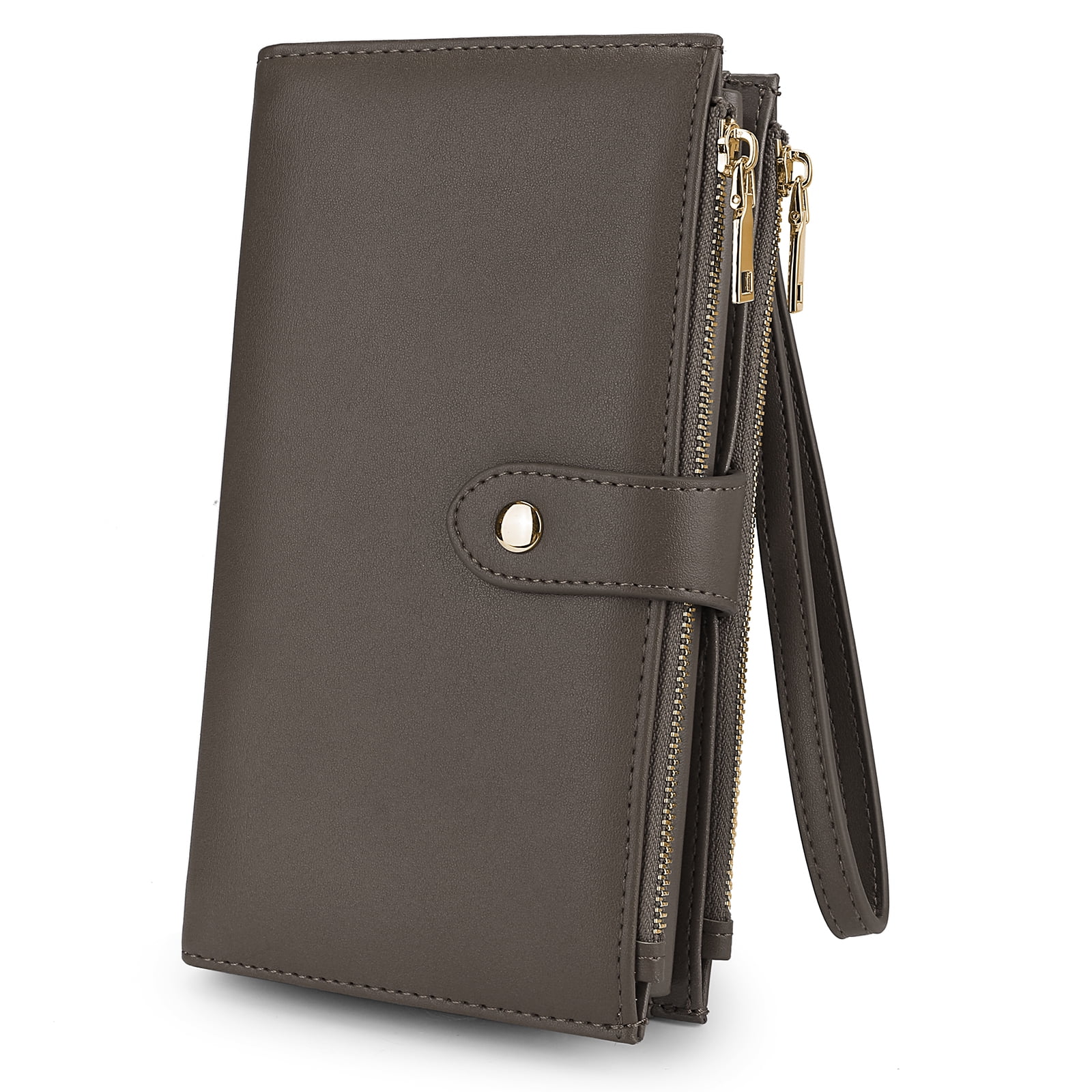 UTO Wallets for Women PU Leather Multi Card Holder Ladies Wristlet ...