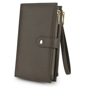 GAEKEAO Womens Wallet RFID Blocking Leather Zip Around Wallet Large ...