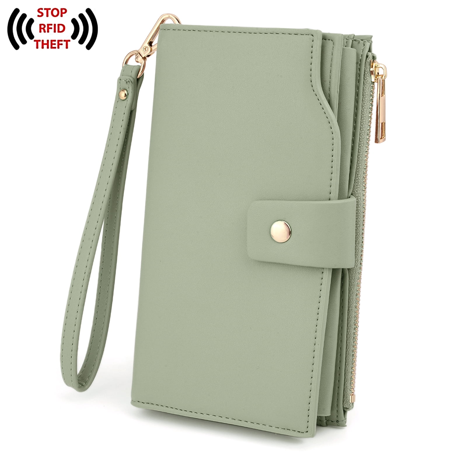 UTO Wallets for Women Vegan Leather RFID Blocking Trifold Purse Card ...