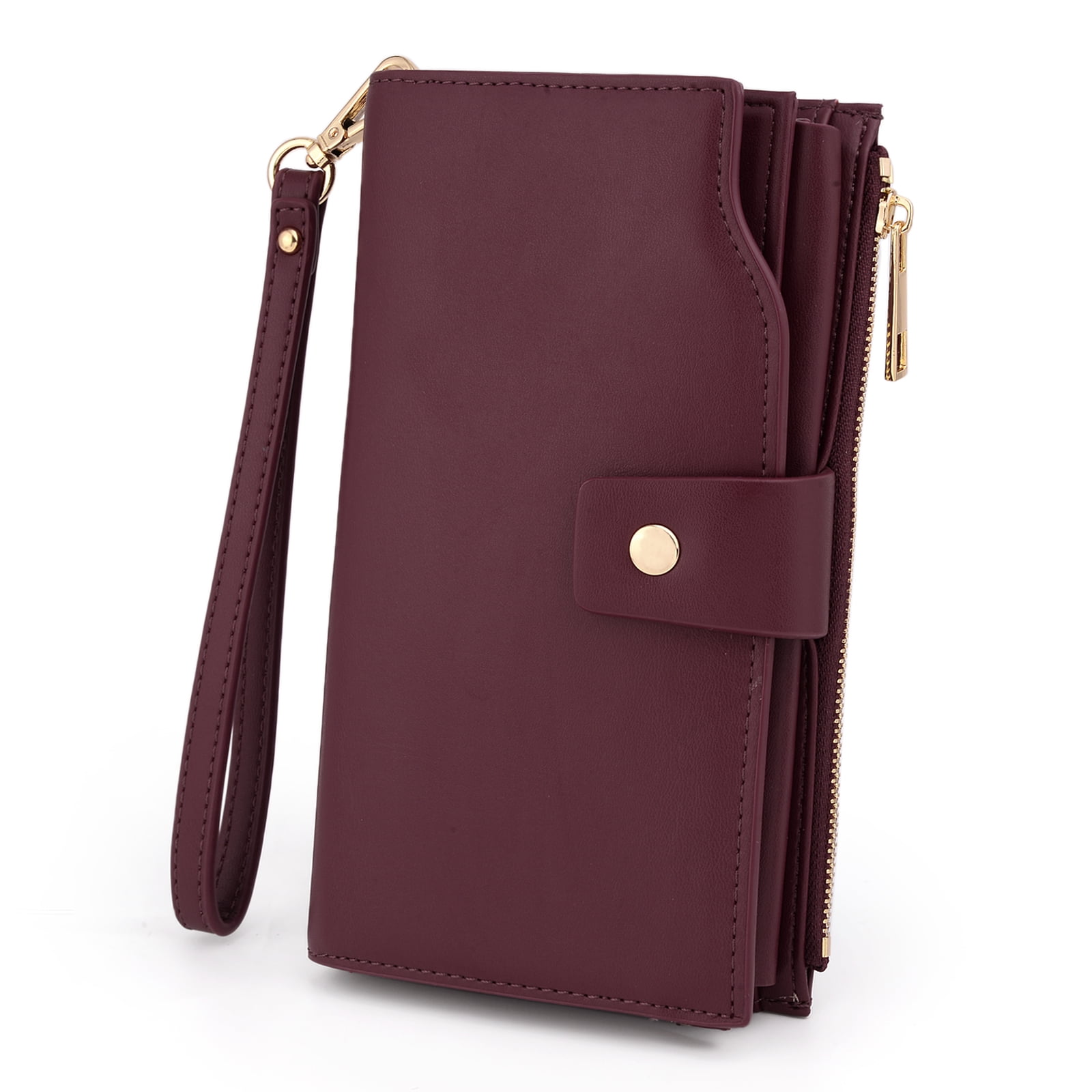 UTO Wallets for Women Vegan Leather RFID Blocking Trifold Purse Card ...