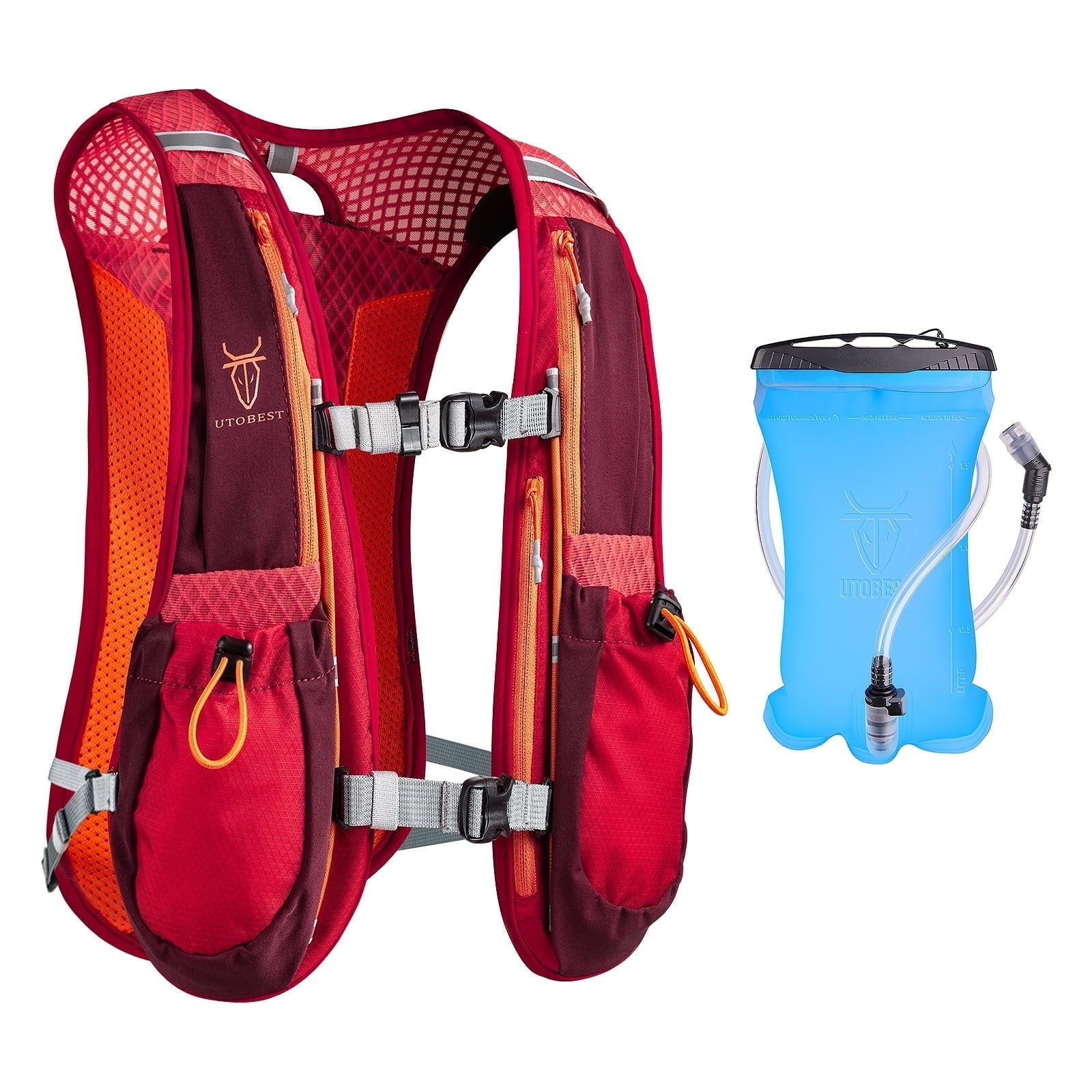 UTOBEST Running Backpacks Lightweight Hydration Pack Functional Vest 5L ...