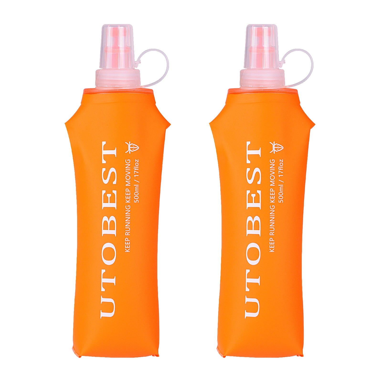 UTOBEST UTR203 2pcs 500ml Soft Flask Collapsible TPU Water Bottle for ...