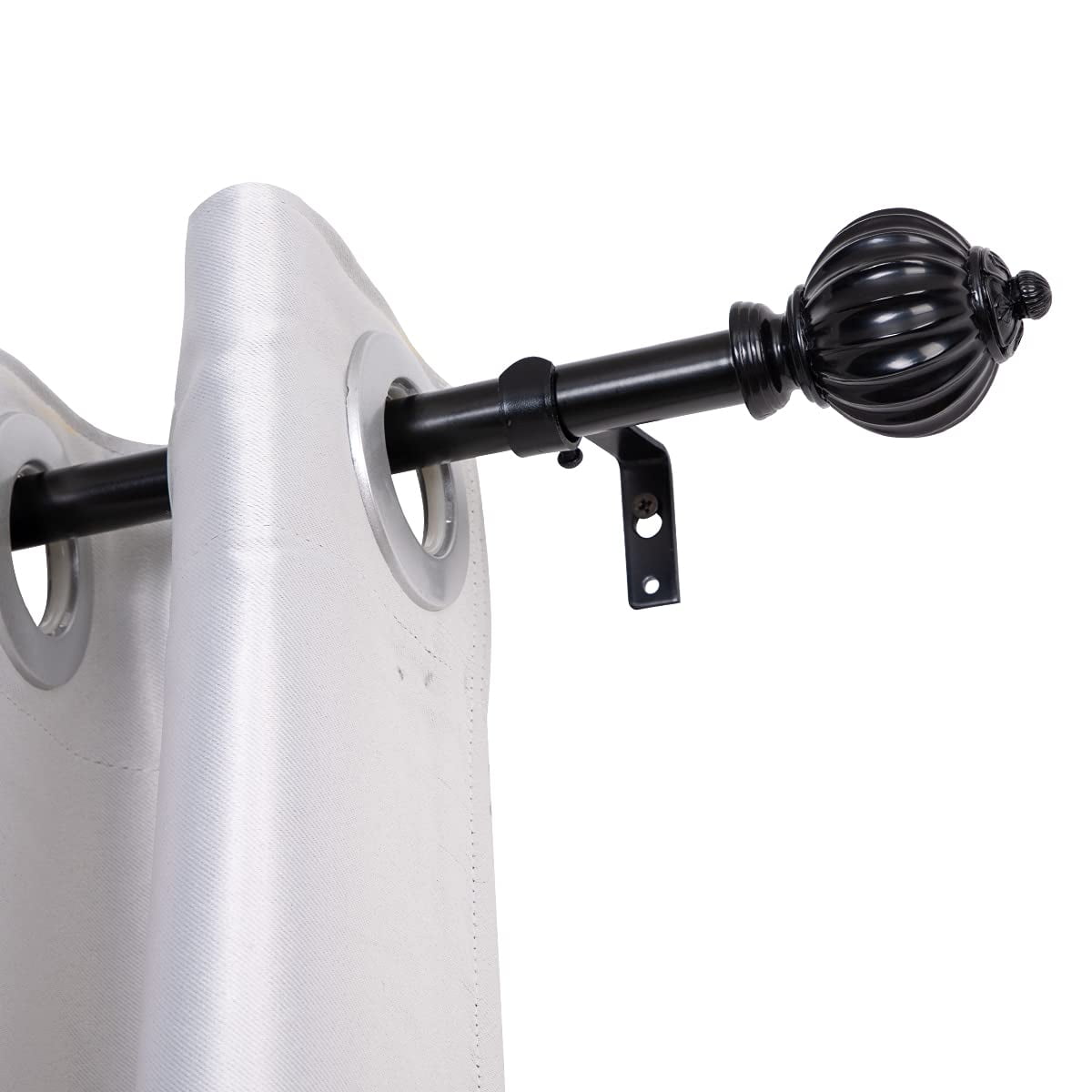 Utopia Alley D42Z 0.75 in. Single Decorative Drapery Adjustable Curtain ...