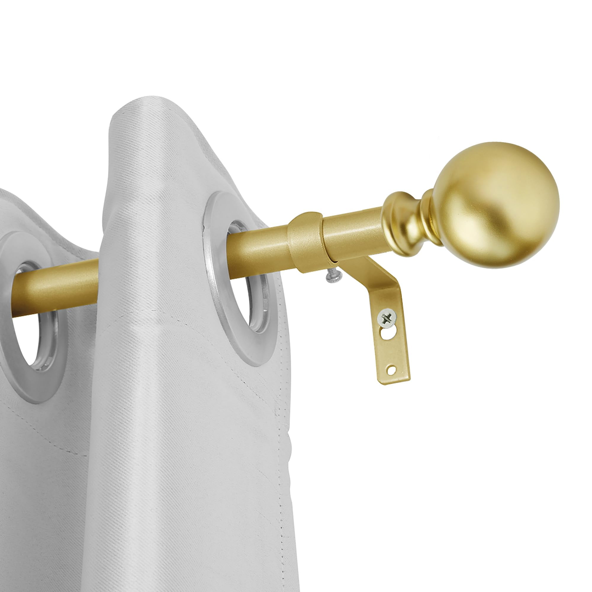 UTOPIA ALLEY Wall Mounted 3/4 Inch Curtain Rod - Curtain Rods For ...