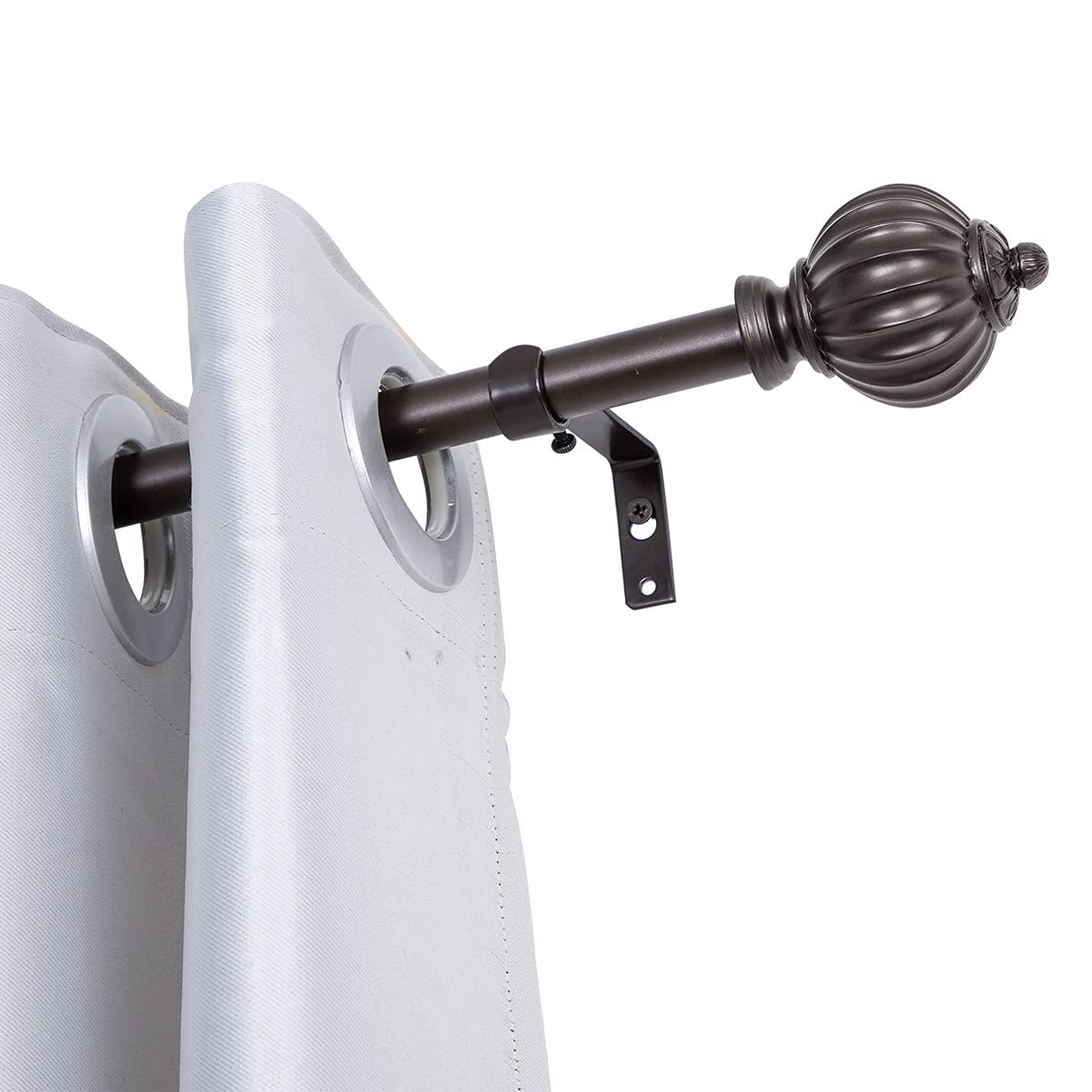 UTOPIA ALLEY Wall Mounted 3/4 Inch Curtain Rod - Curtain Rods For ...