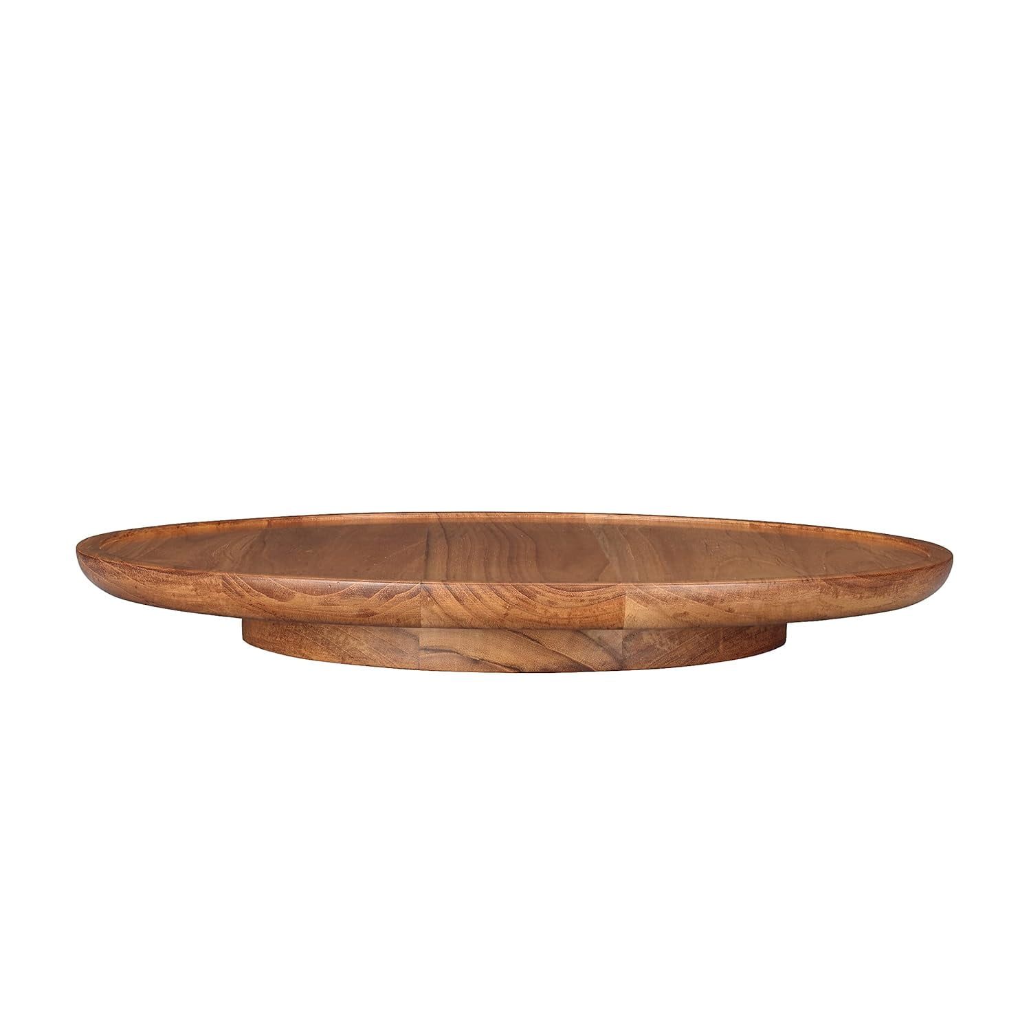 UTOPIA CHOICE Lazy Susan 360 Rotating Organizer Wooden Serving Platter ...