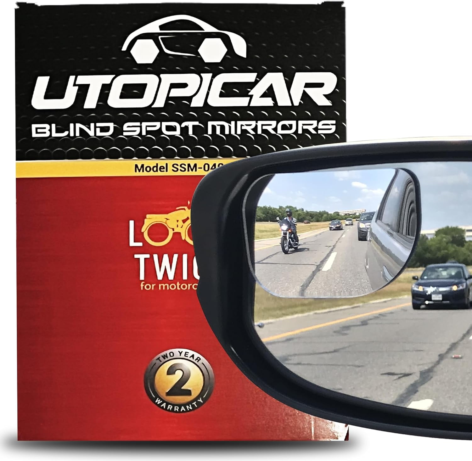 Utopicar xlarge Blind Spot Convex Car Mirror Model Ssm040 2Pack