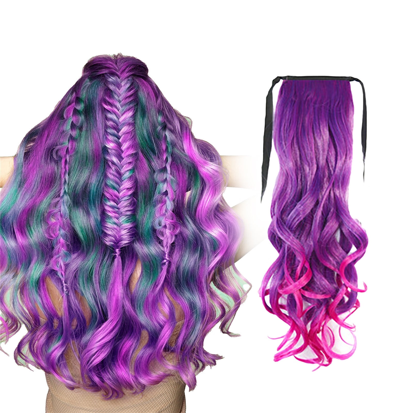 UTOURS Human Hair Wigs For Women 12 Colors Wig Long Curly Chemical ...