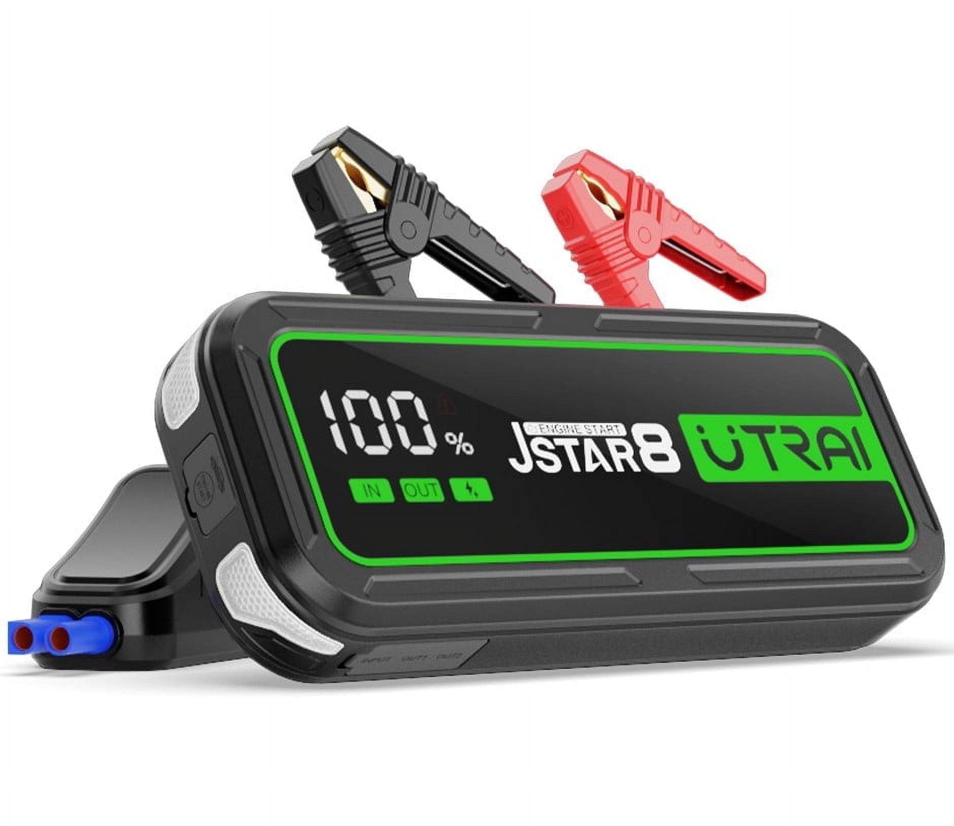 UTRAI 8000A Car Jump Starter with Air Compressor, OBD Adapter DC Output ...