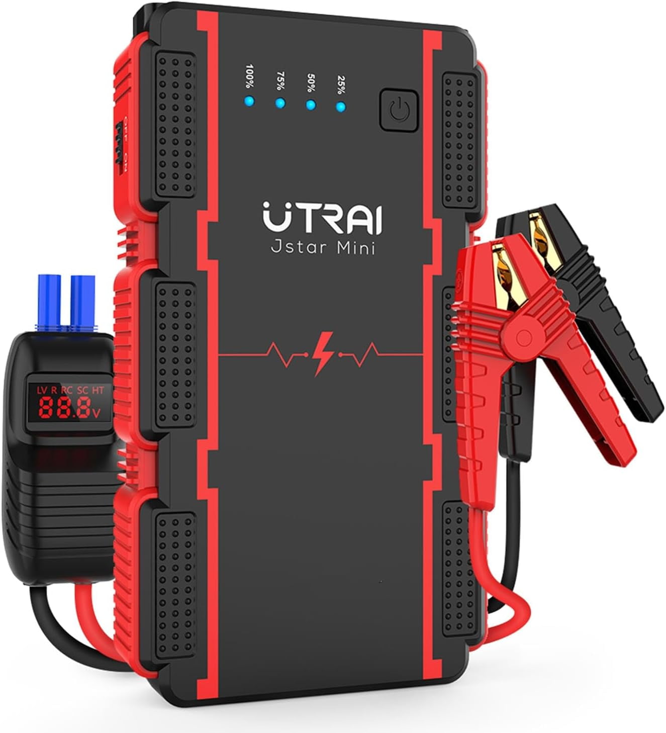 UTRAI Portable Jump Starter Kit, 1500A Handheld Automotive Power, 12V ...