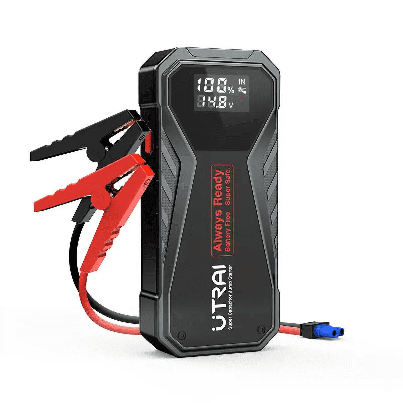UTRAI Super Capacitor Car Jump Starter Super Safe Battery Less Quick ...