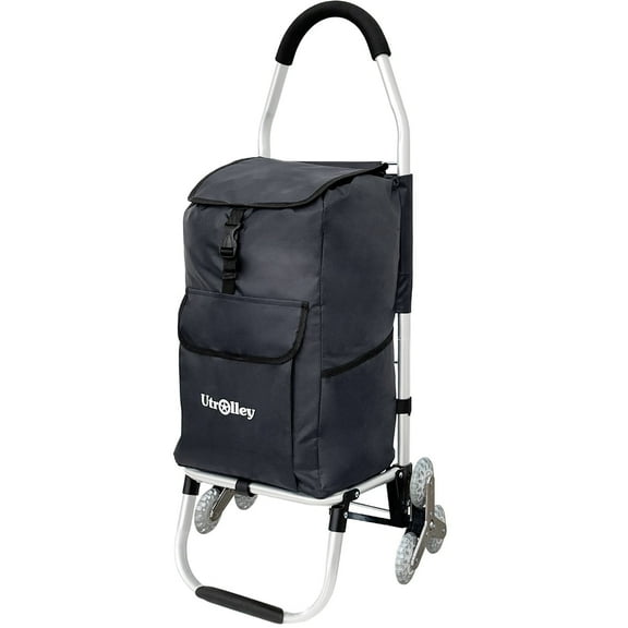 LiviNest Shopping Trolley with Stair Climbing Wheels: Foldable Cart ...