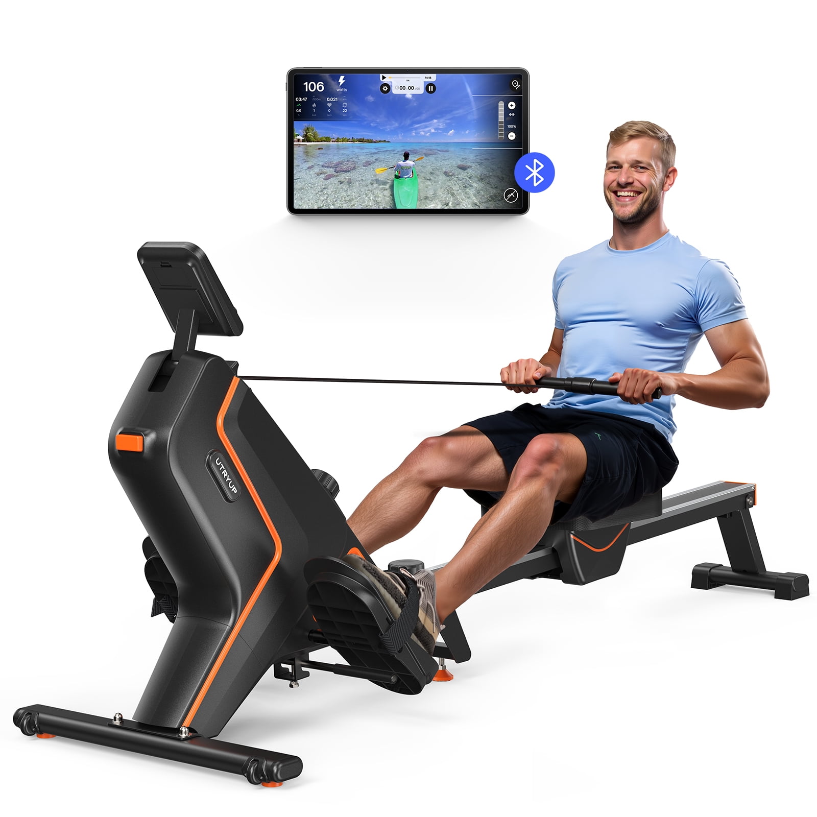 UTRYUP Magnetic Rowing Machines for Home, 16 Levels of Quiet Resistance ...