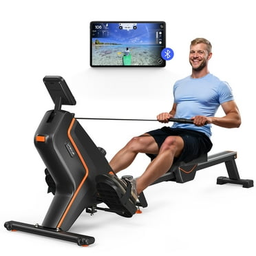 Rowing Machine,Magnetic Rowing Machine for Home,Dual Slide Rail with ...