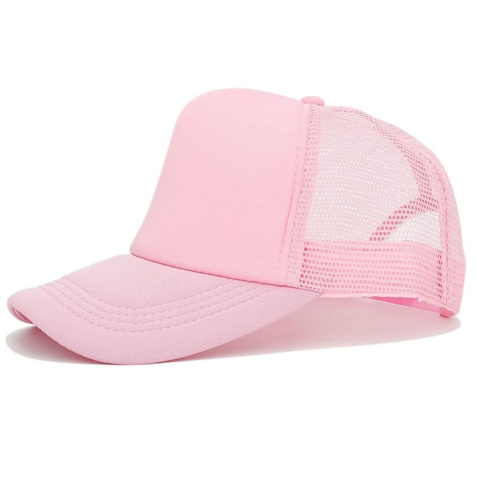 UTSJKR Baseball Cap Plain Blank Neon Trucker Hat 5 Panel Summer ...