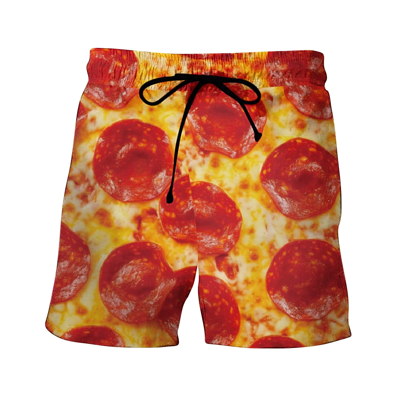 UTSJKR Mens Swim Trunks Fashion Pepperoni Pizza Print Slim Fit Quick ...