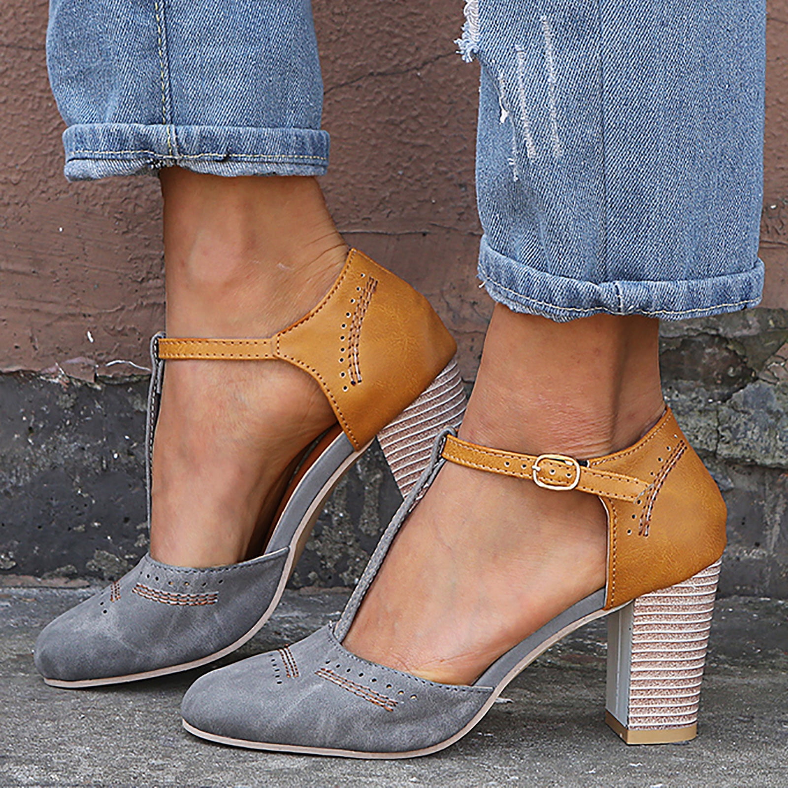 UTTOASFAY Clearance Sandals for Women Women'S Single Shoes Hollow ...