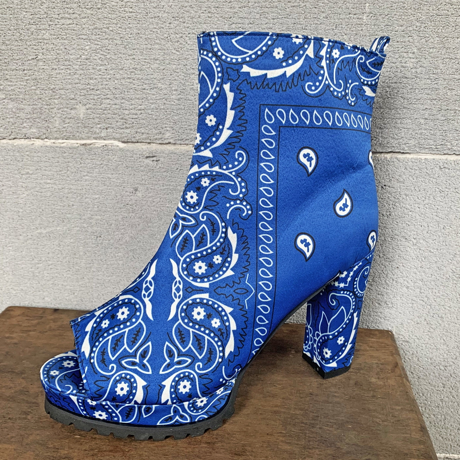 UTTOASFAY Women'S Boots Clearance, Autumn and Winter Print Short Boots ...