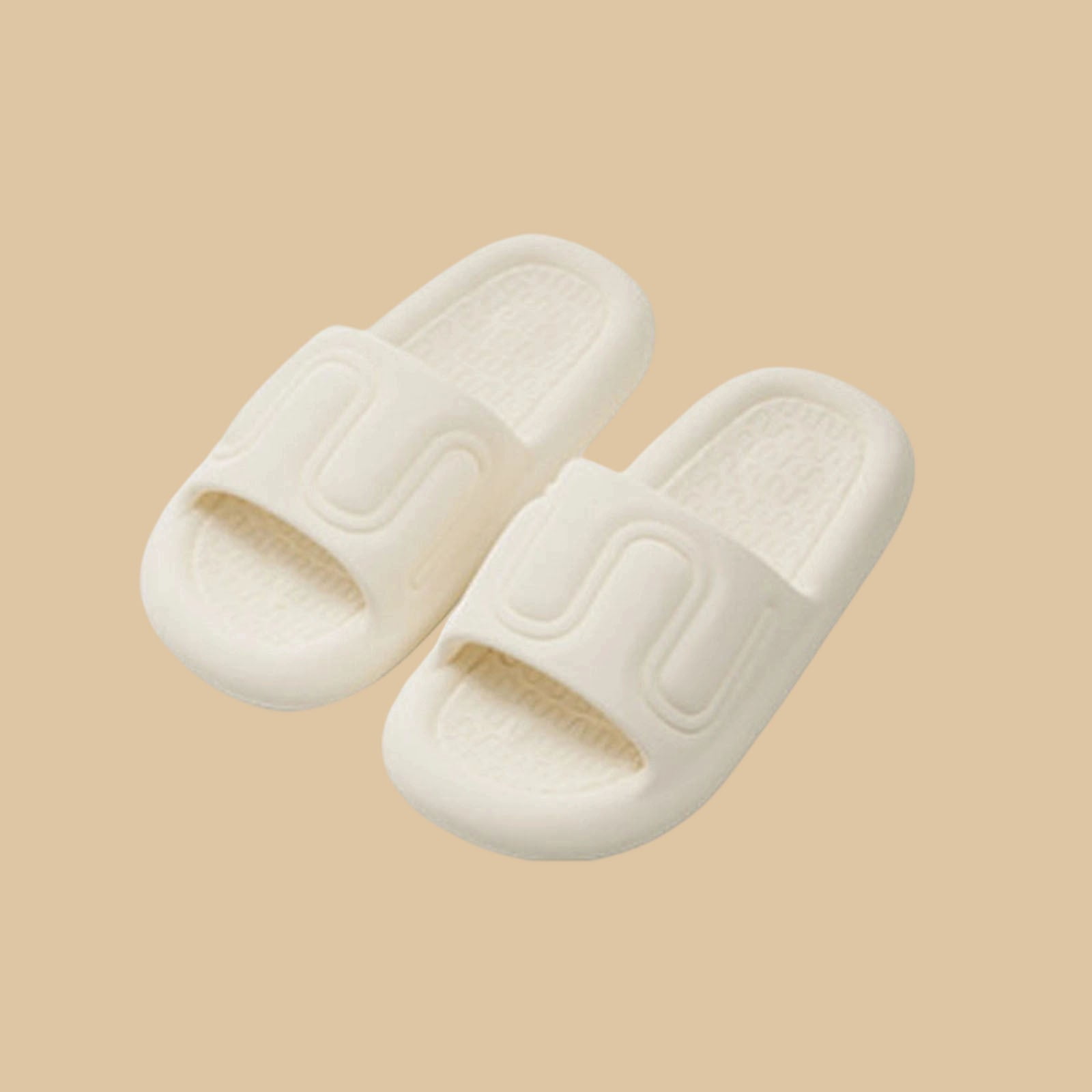 UTTOASFAY Women's Indoor Non Eva Bathroom Summer Slides Suitable For ...