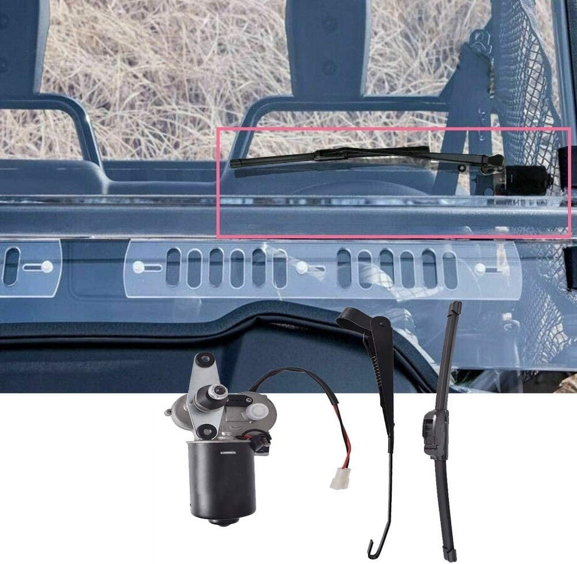UTV 12V Electric Windshield Wiper Motor Kit Replacement for Polaris RZR ...