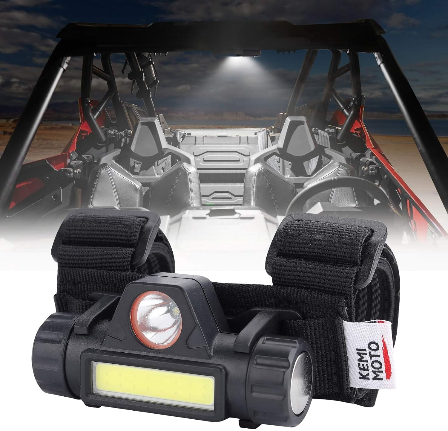 UTV Dome Ligt Roll Bar Cage Mount Interior Ligts Compatible wit Polaris ...