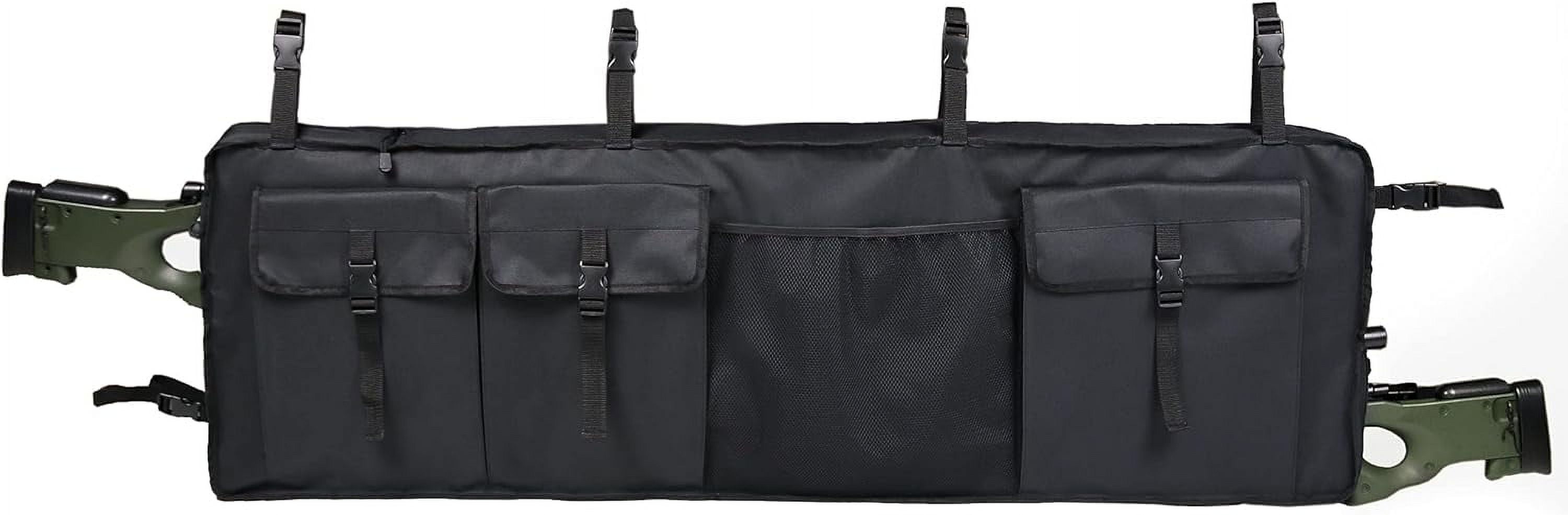 UTV Double Gun Rack, Rear Storage Bag with Rifle Case and Cargo ...