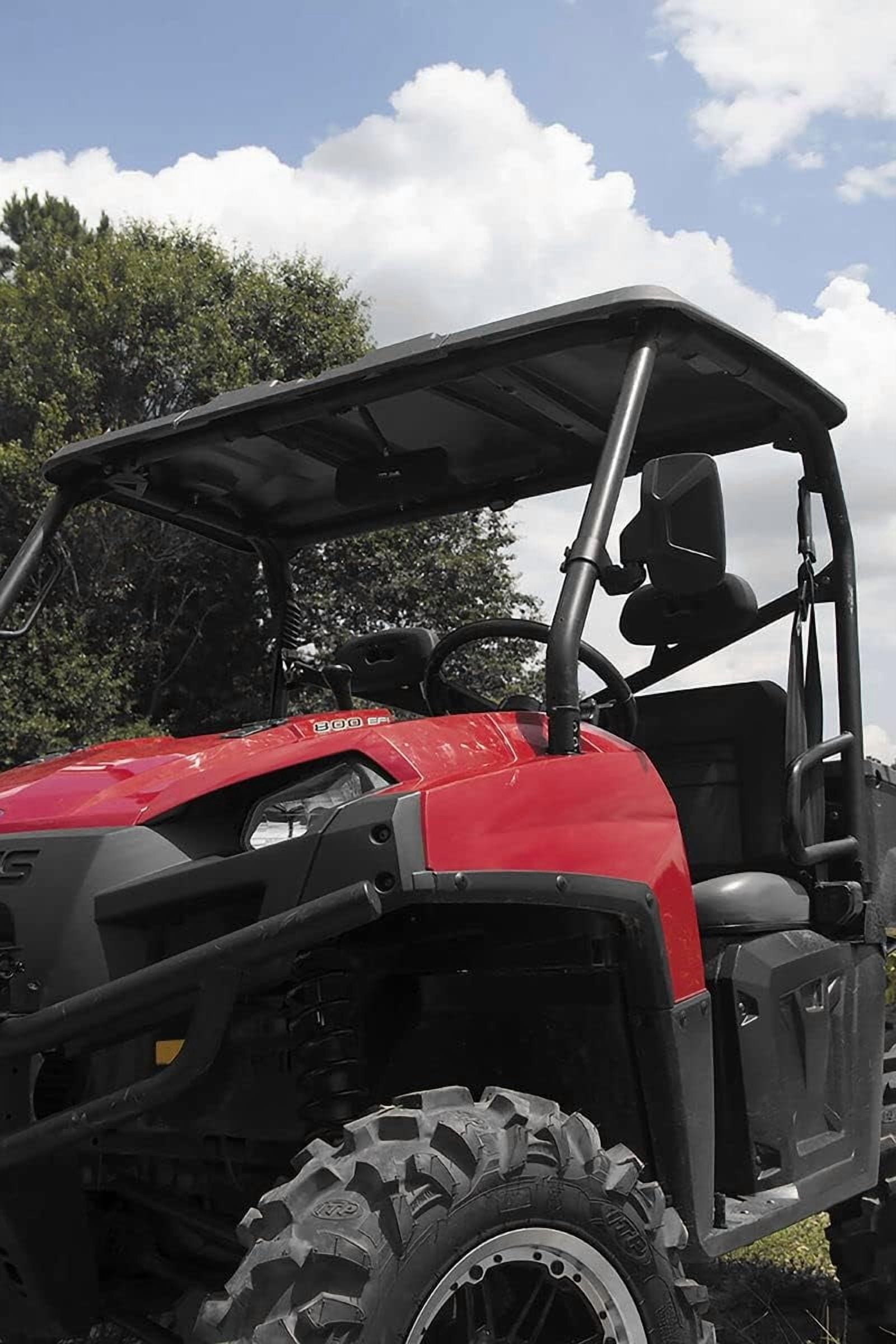 UTV Folding Side View Mirrors (Pair - ABS) for Various Size UTVs (2.0" Round Tube) - Walmart.com