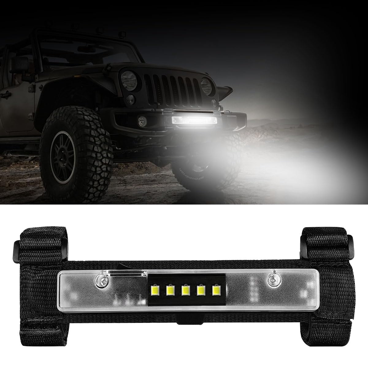 UTV Interior Dome Light, Universal Roll Bar Mount Light Bar, Utility ...