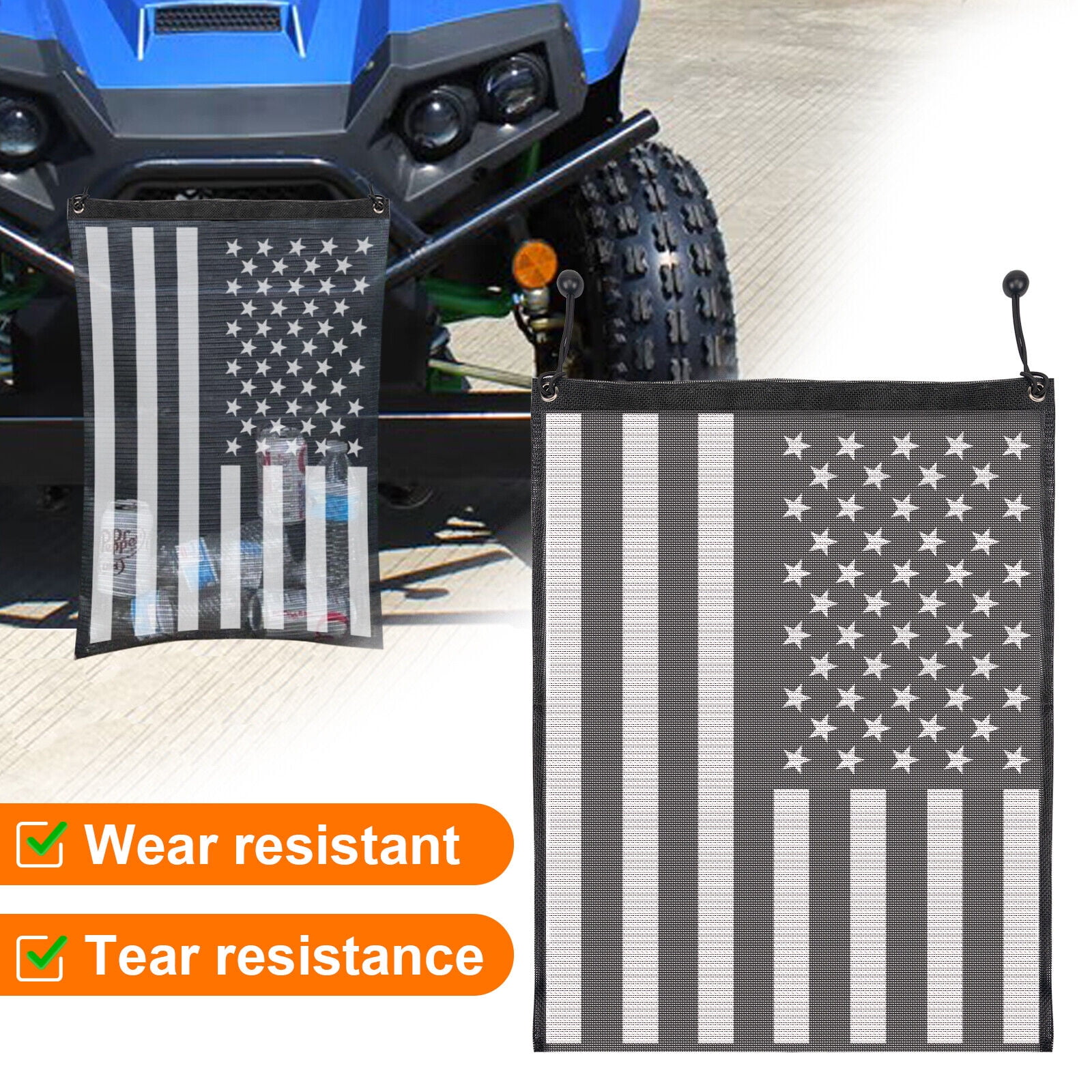 UTV Mesh Trash Bag, Universal Trash Sack for Jeep ATV Trail Golf Court ...