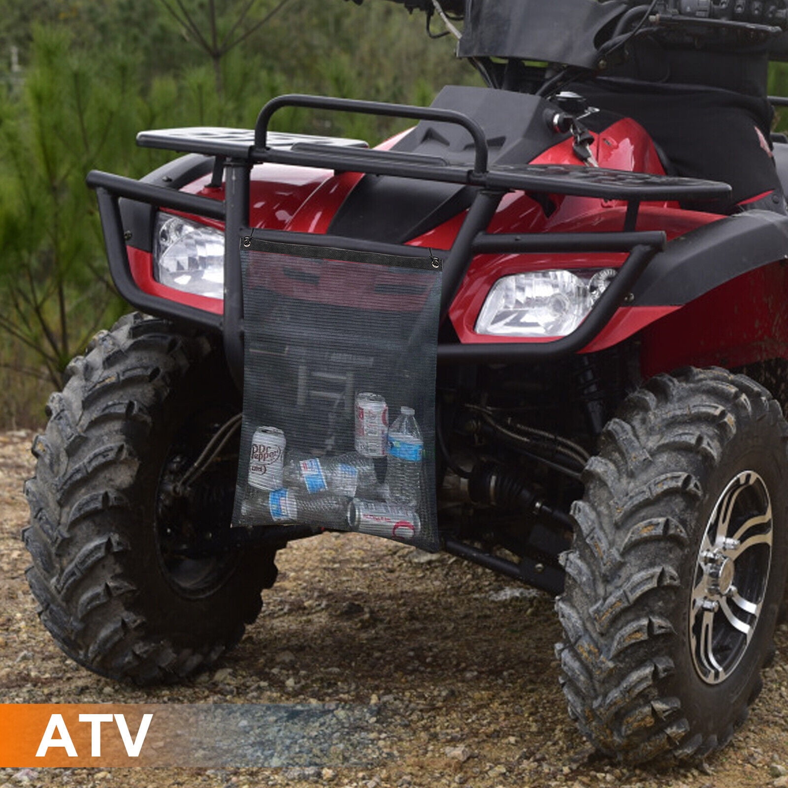 UTV Mesh Trash Bag for Jeep ATV Trail Golf Universal Exterior Storage ...