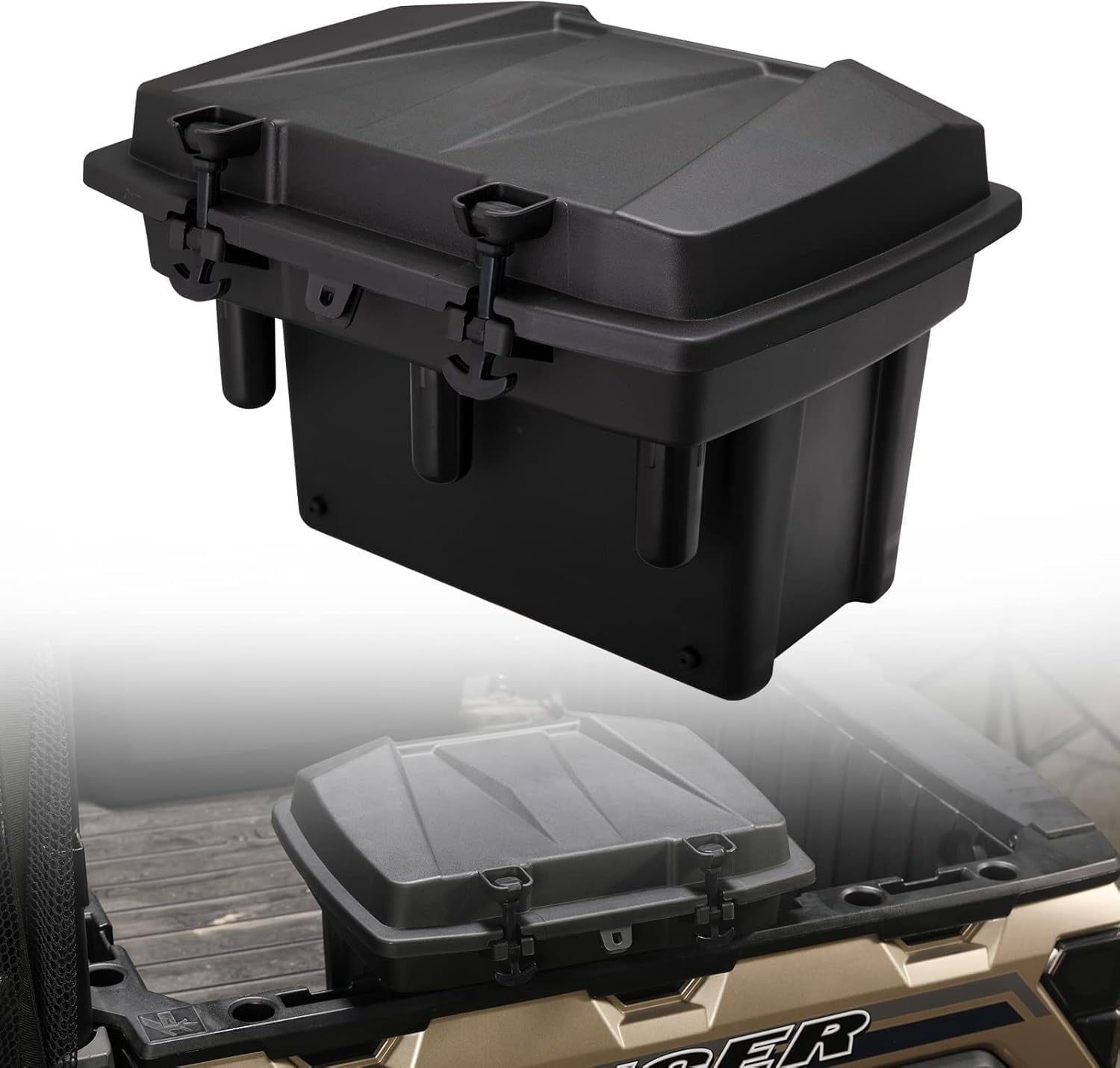 A & UTV PRO Bed Storage Box 5.5GAL Compatible with Polaris Ranger 1000 ...