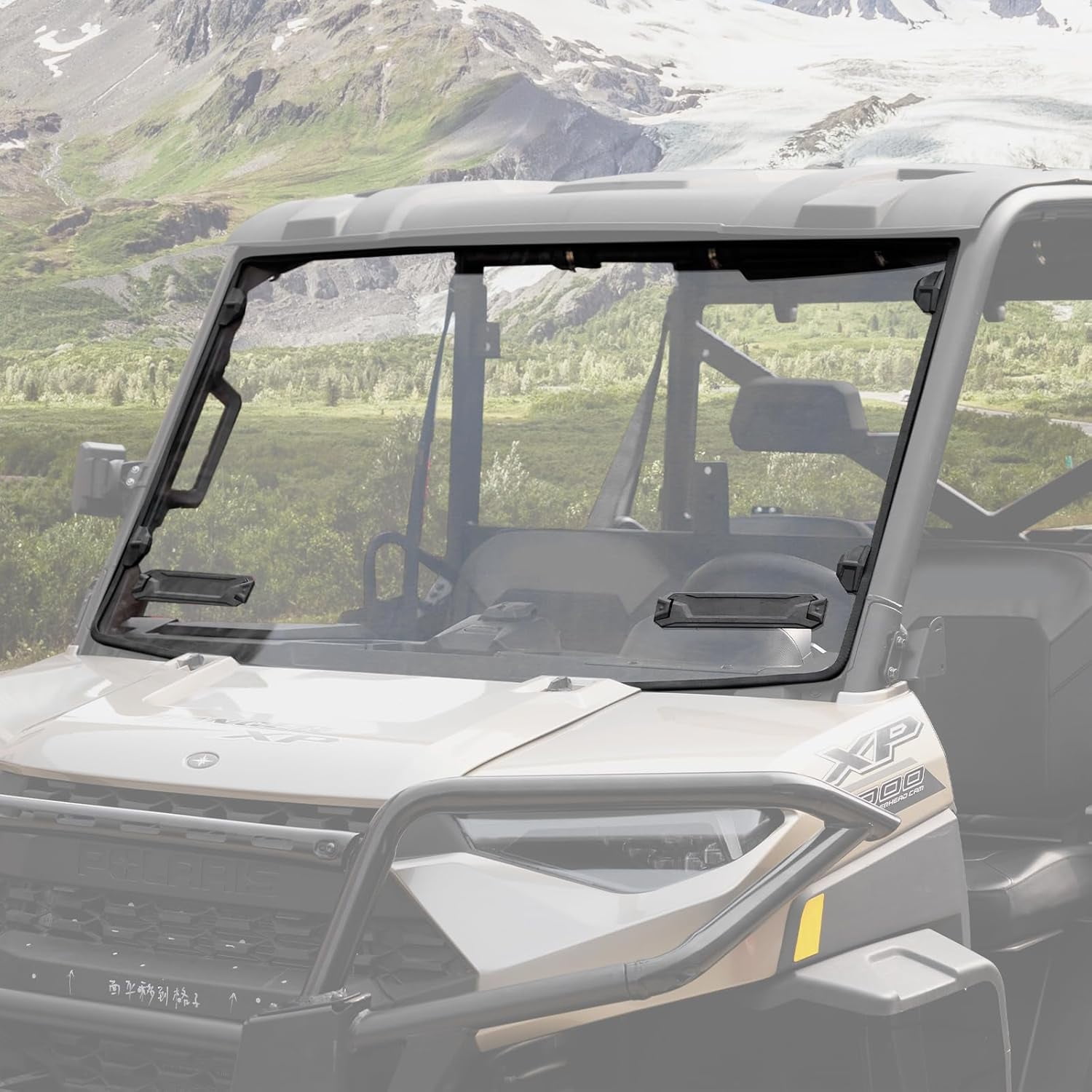 A & UTV PRO Front Full Windshield for 2017-2024 Polaris Ranger 900 XP ...