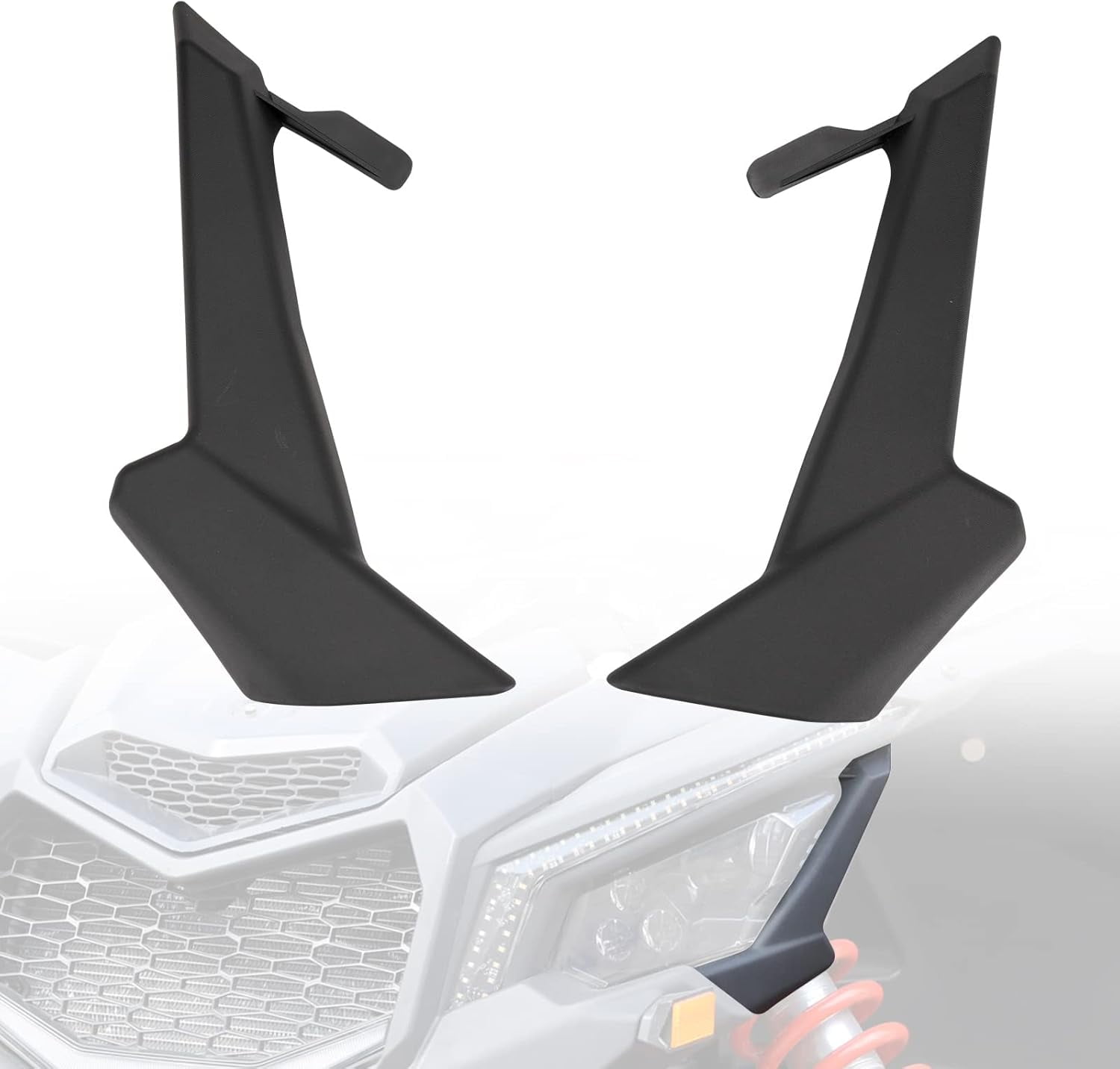 A & UTV PRO Maverick X3 Head Light Covers, Front Left & Right Headlight Cover Bezel Trim for ...