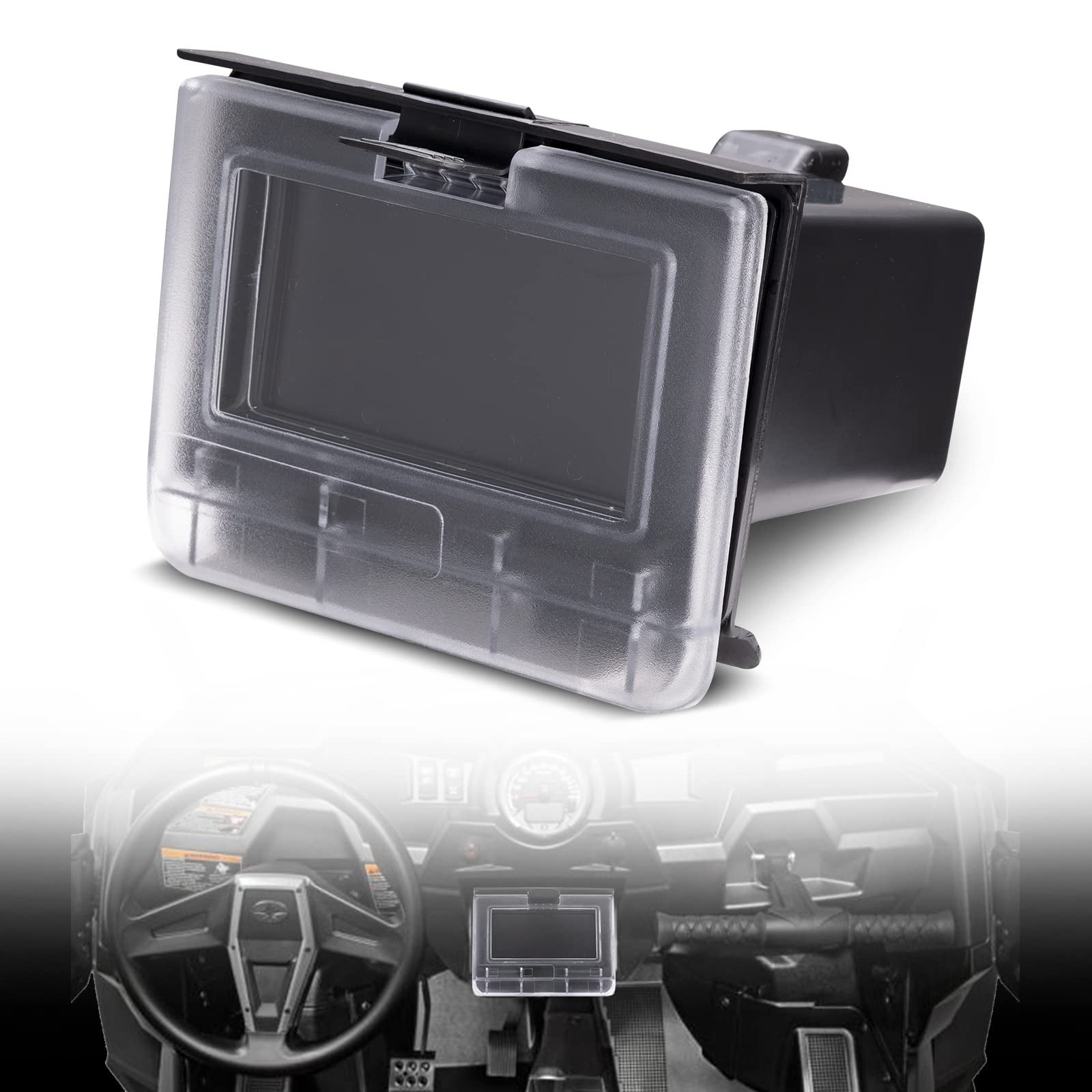 A & UTV PRO RZR Center Console Dash Storage Box, Upgraded with Seal,ABS ...