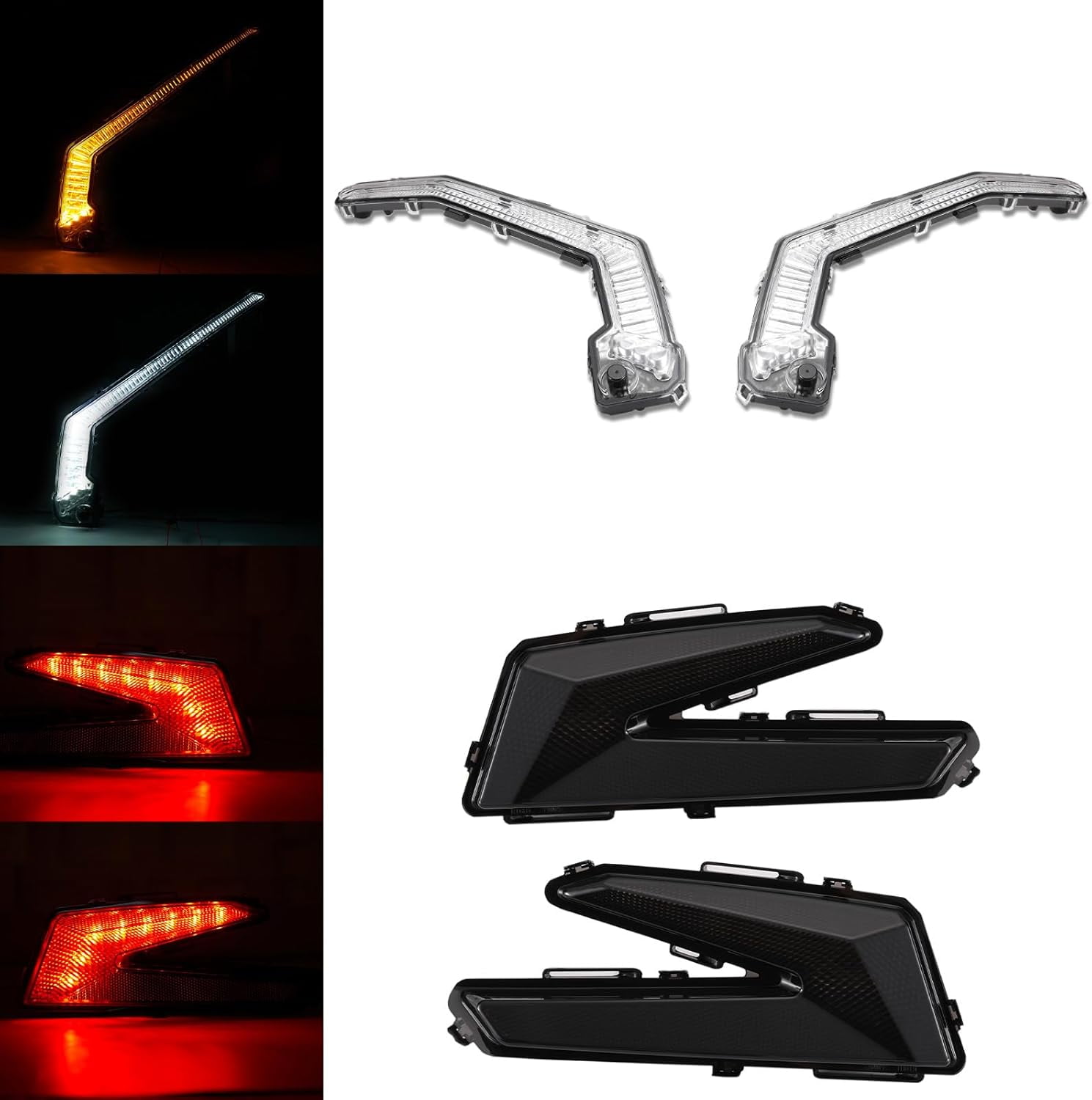 A & UTV PRO X3 Fang Accent Lights & LED Tail Lights Kit, Front ...