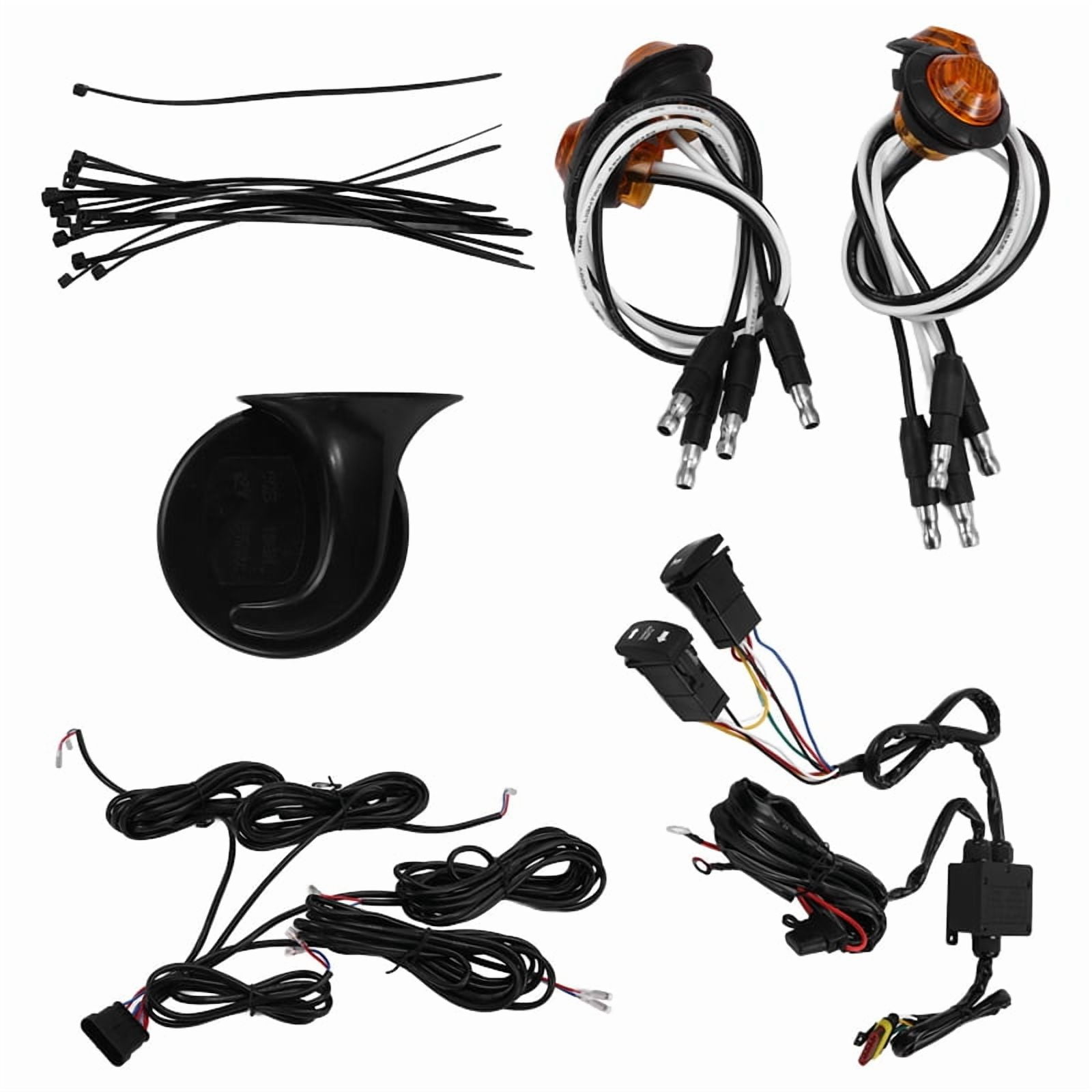UTV Turn Signal Kit,UTV ATV Street Legals Turn Signals, 110D Horn, Plug ...