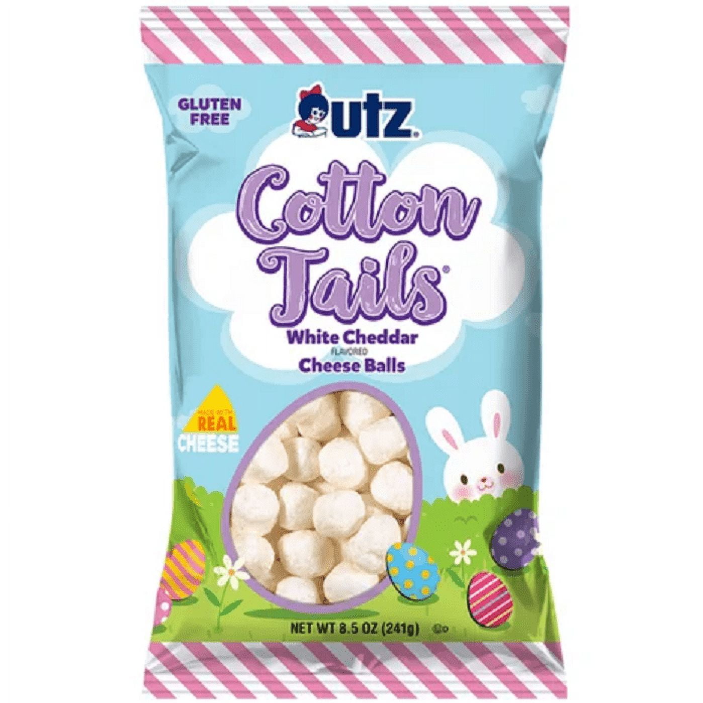 UTZ Cotton Tails White Cheddar Cheese Balls, 3-Pack 8.5 oz. Bag ...
