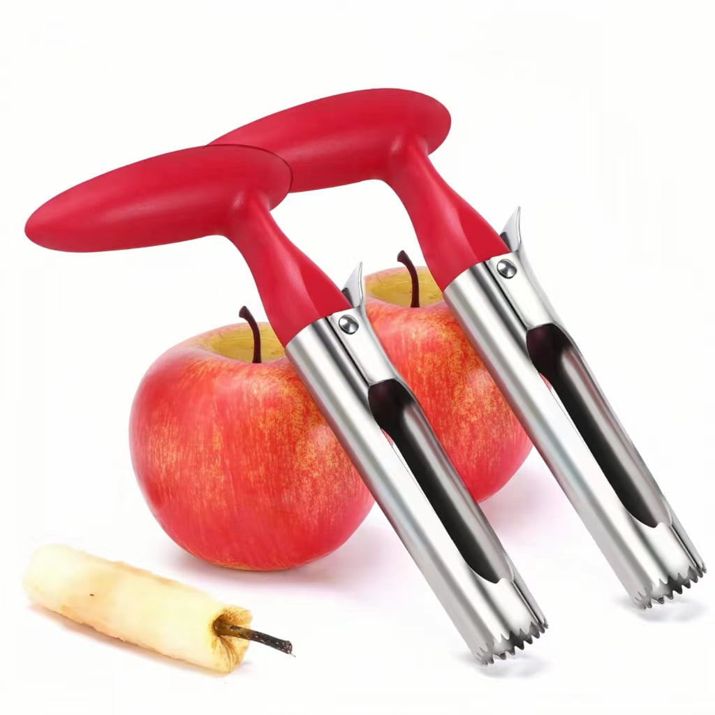 UU&T Kitchen Apple Corer Tool, 2 Pcs Tainless Steel Fruit Seed Remover with Serrated Blades ...