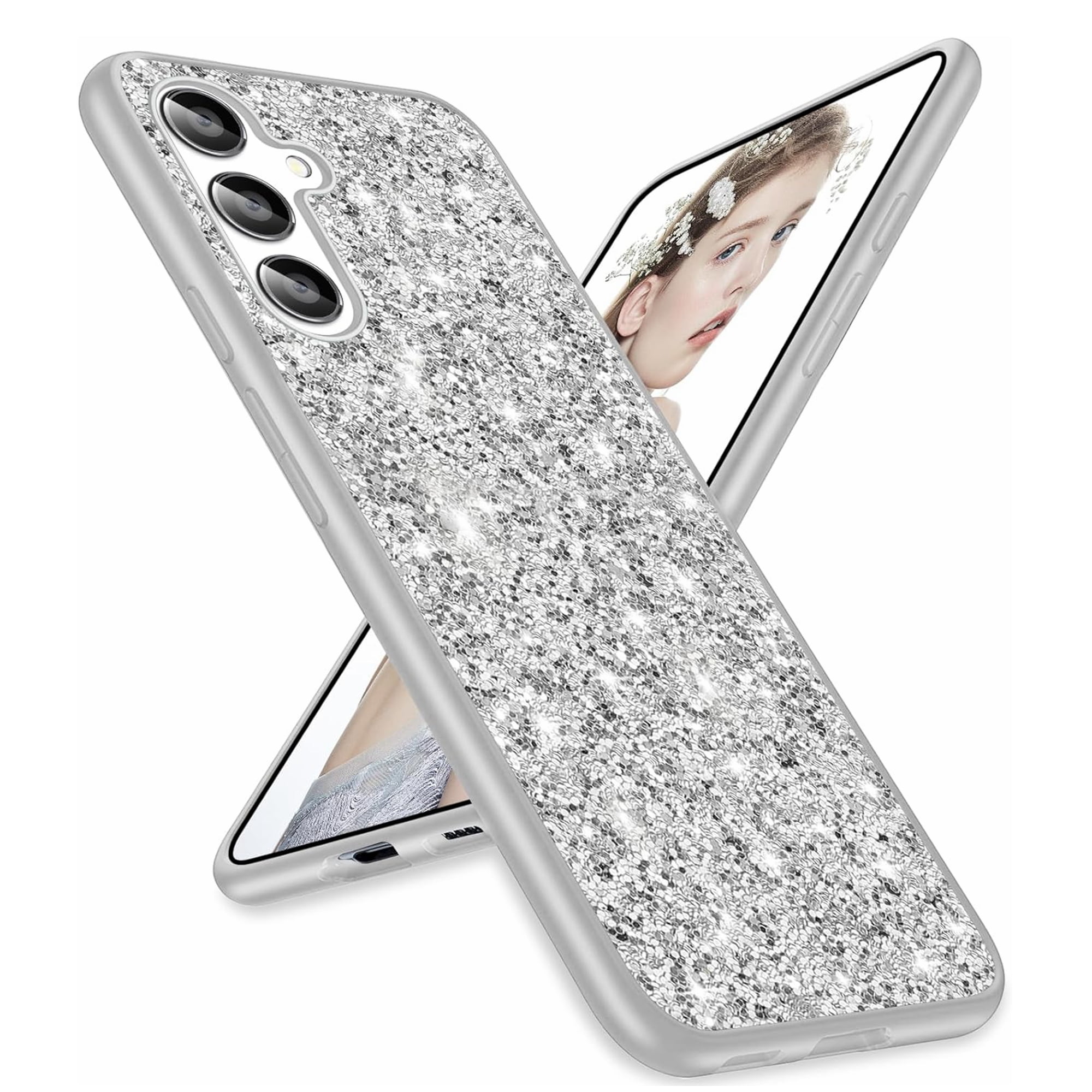 UUCase for Galaxy A14 5G,Galaxy A14 5G Cover,Glitter Sparkly Luxury ...
