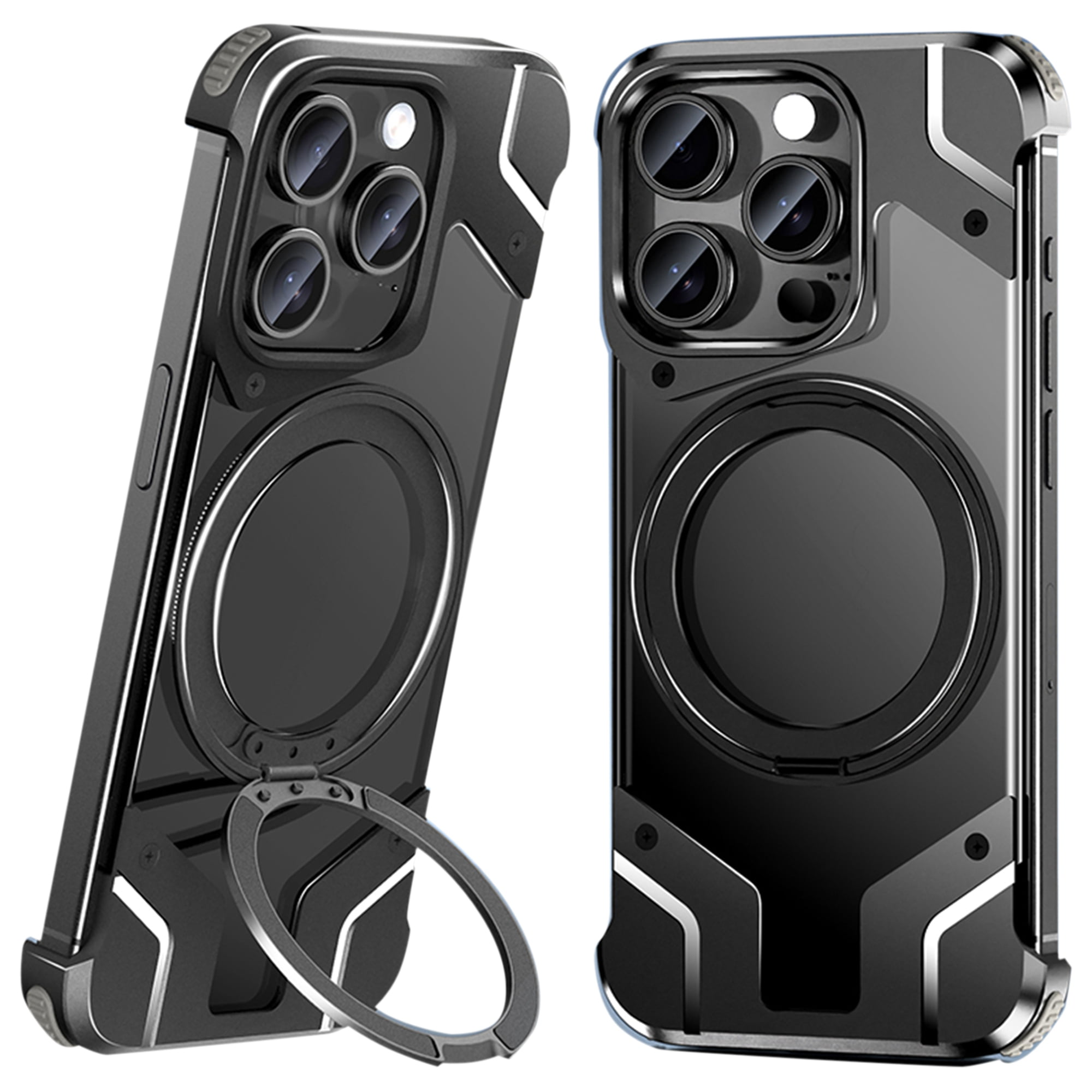 UUCase for iPhone 15 Frameless Case,Minimalist Shockproof Titanium ...