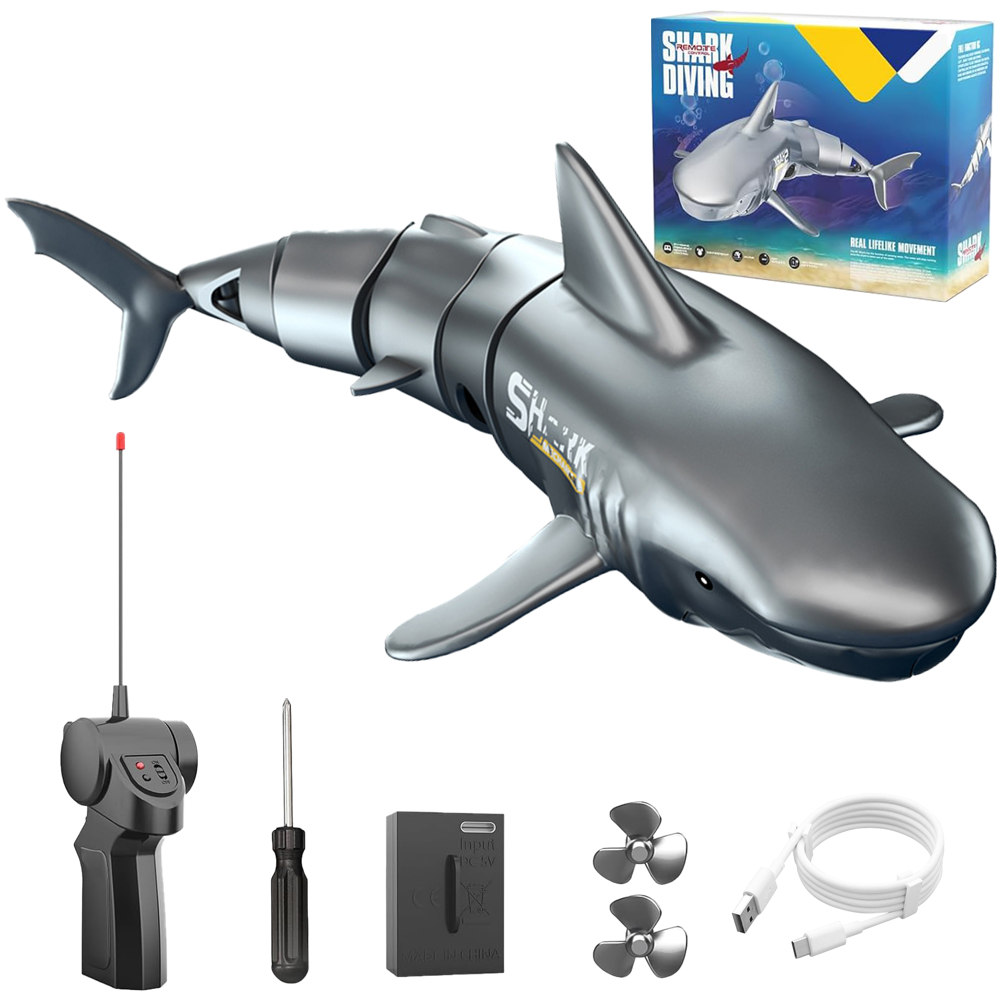 Air Swimmers Remote Control Flying Shark - Walmart.com