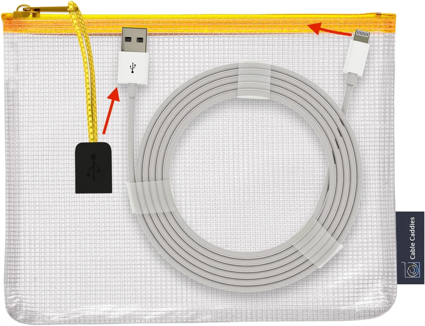 UUGHWW-10 - USB Cable Organizer Pouches, Manage Cables, Travel Cable ...