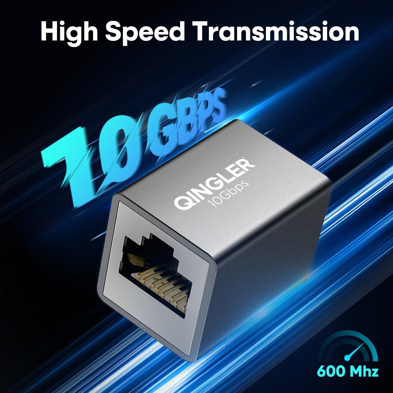 UUGHWW-10Gbps RJ45 Cat6 Coupler Ethernet Extender Connector with PoE ...