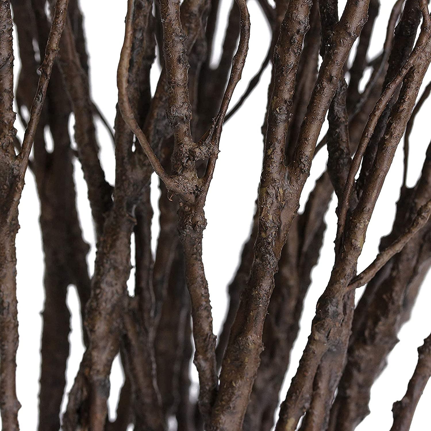 UUGHWW-12 Pcs Artificial Curly Willow Branches Plants Decorative Brown ...