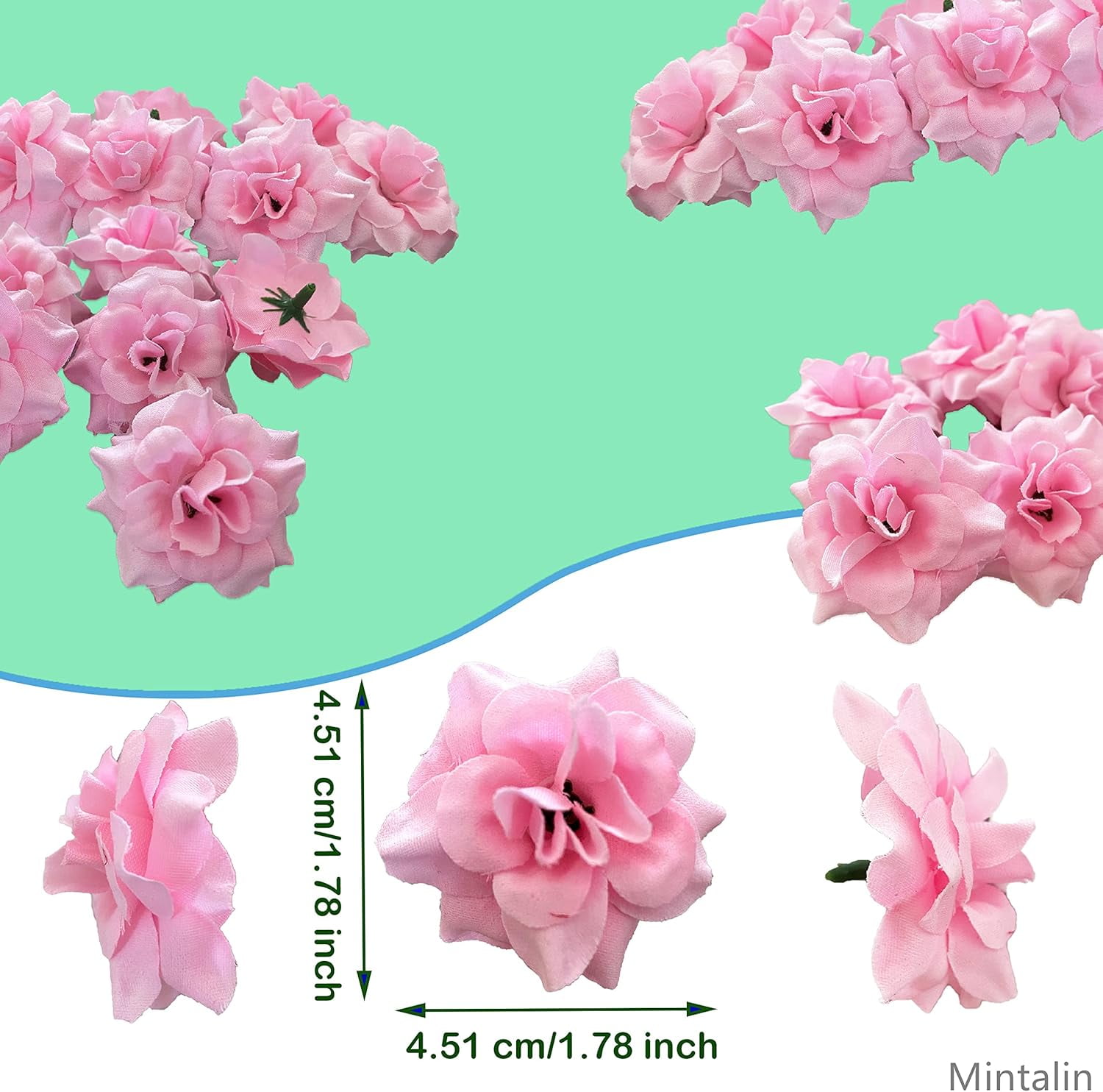 UUGHWW-120pcs Artificial Silk Roses Head Fake Rose Flower Head DIY ...