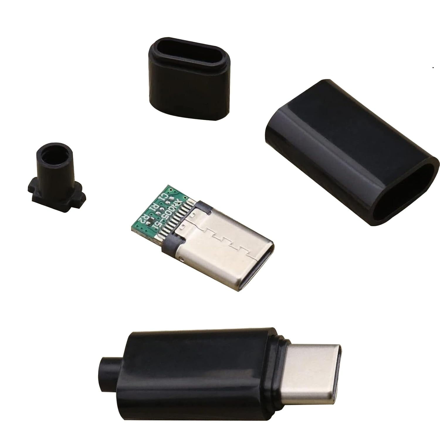 UUGHWW-20 Set USB C Male Connector Kit DIY, 24 Pin Type C Plug Repair ...