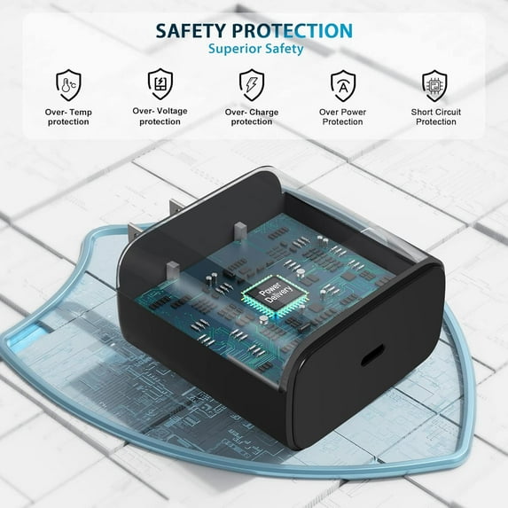 UUGHWW-3-Pack 45W Super Fast Charger USB C Android Phone Charger Fast ...