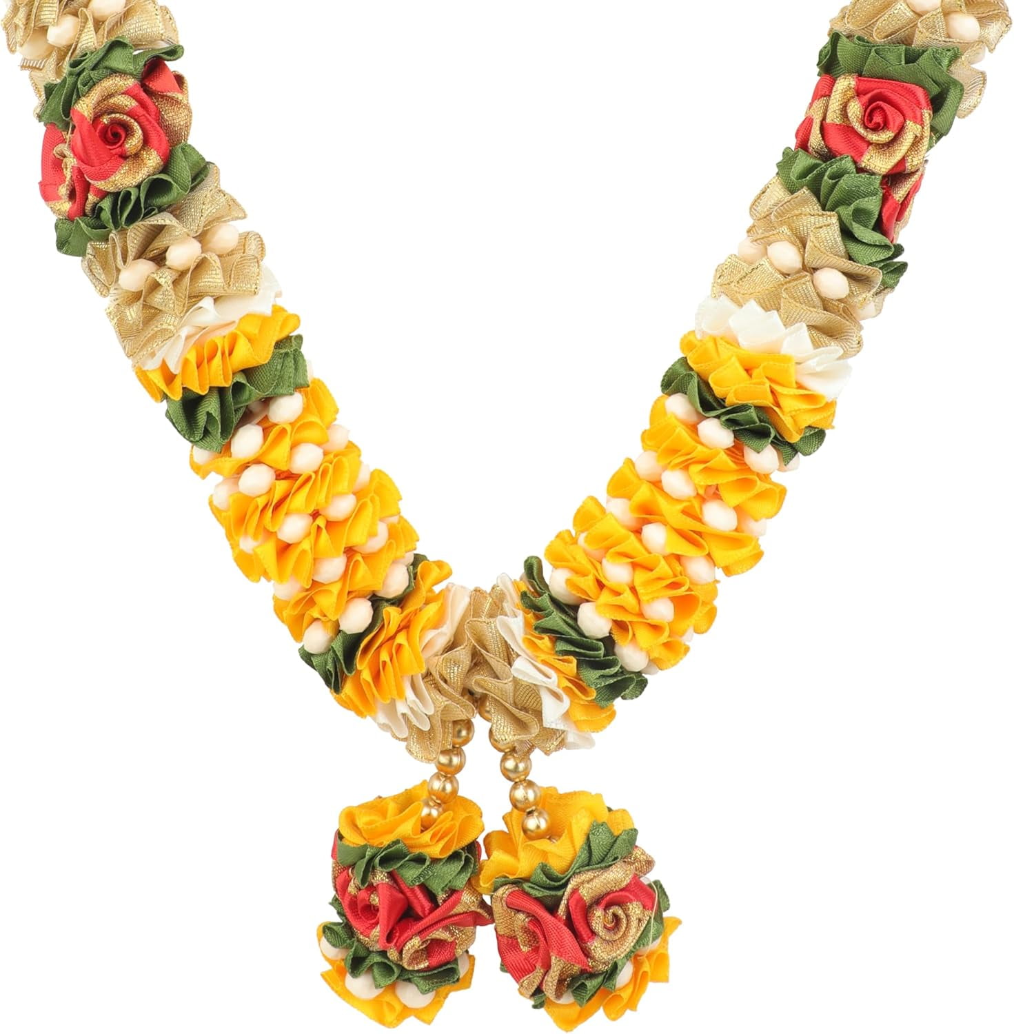 UUGHWW-Artificial Mala Flowers Ribbon Garland Large Mala for Idol-Mala ...