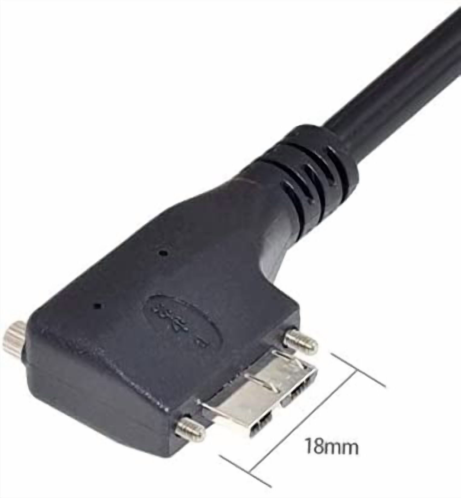UUGHWW-Cablecc Dual Screws 90 Degree Left Angled Micro USB Mount to ...