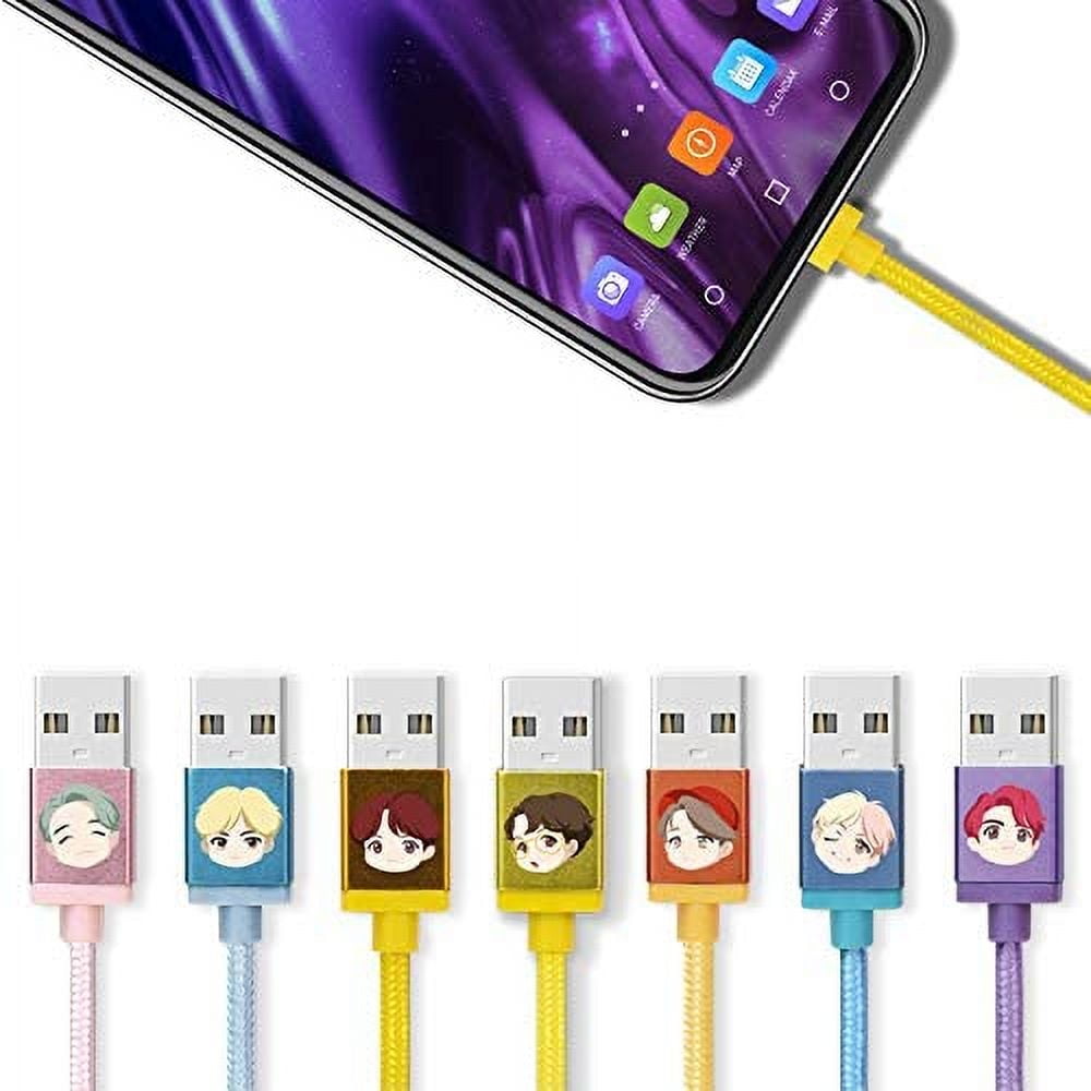 UUGHWW-Character Cables TinyTAN 3in1 Cable V (USB-A to USB-C, Micro USB ...